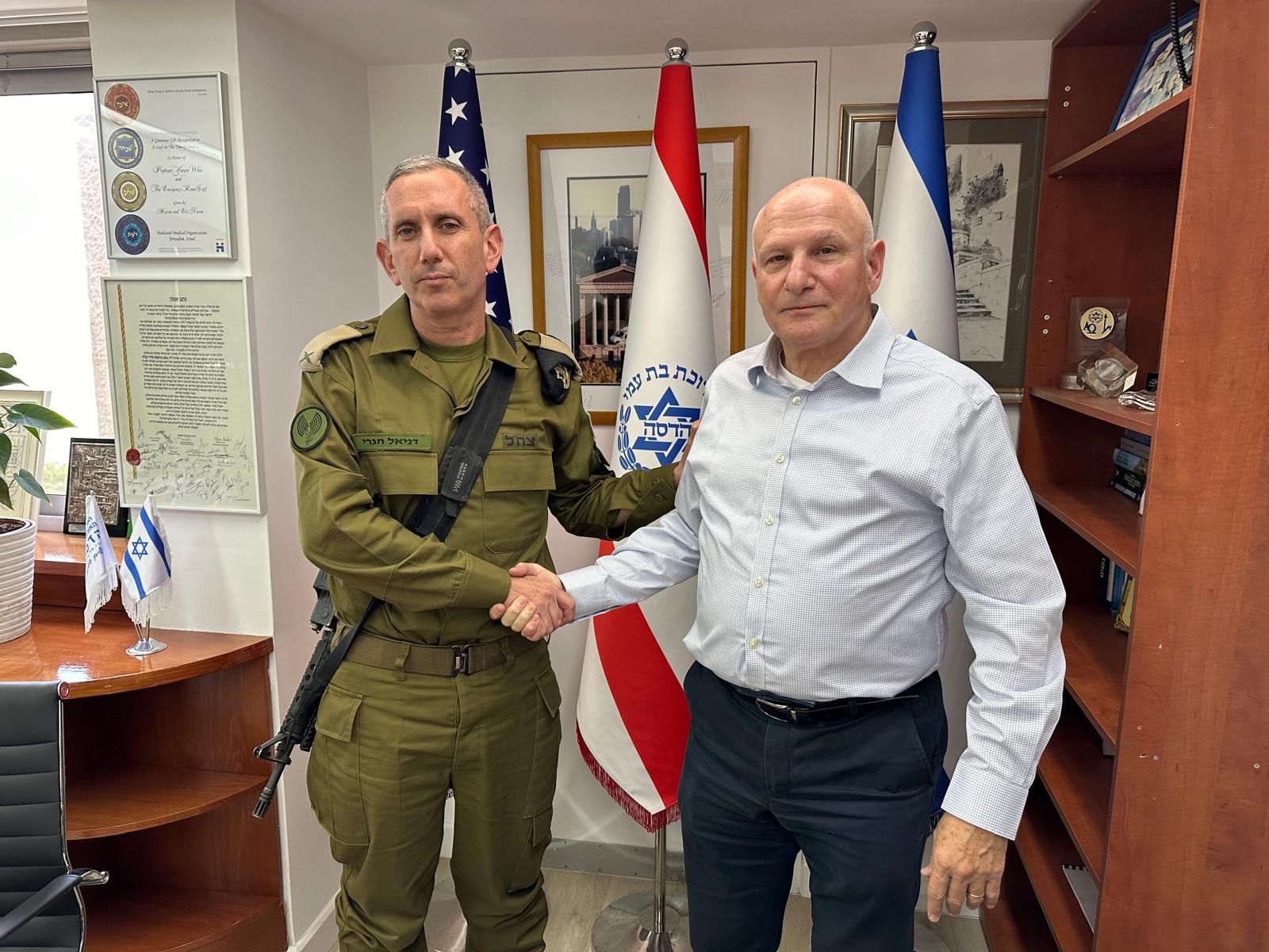 IDF Spokesperson Honors Hadassah Medical Organization’s Dedicated ...